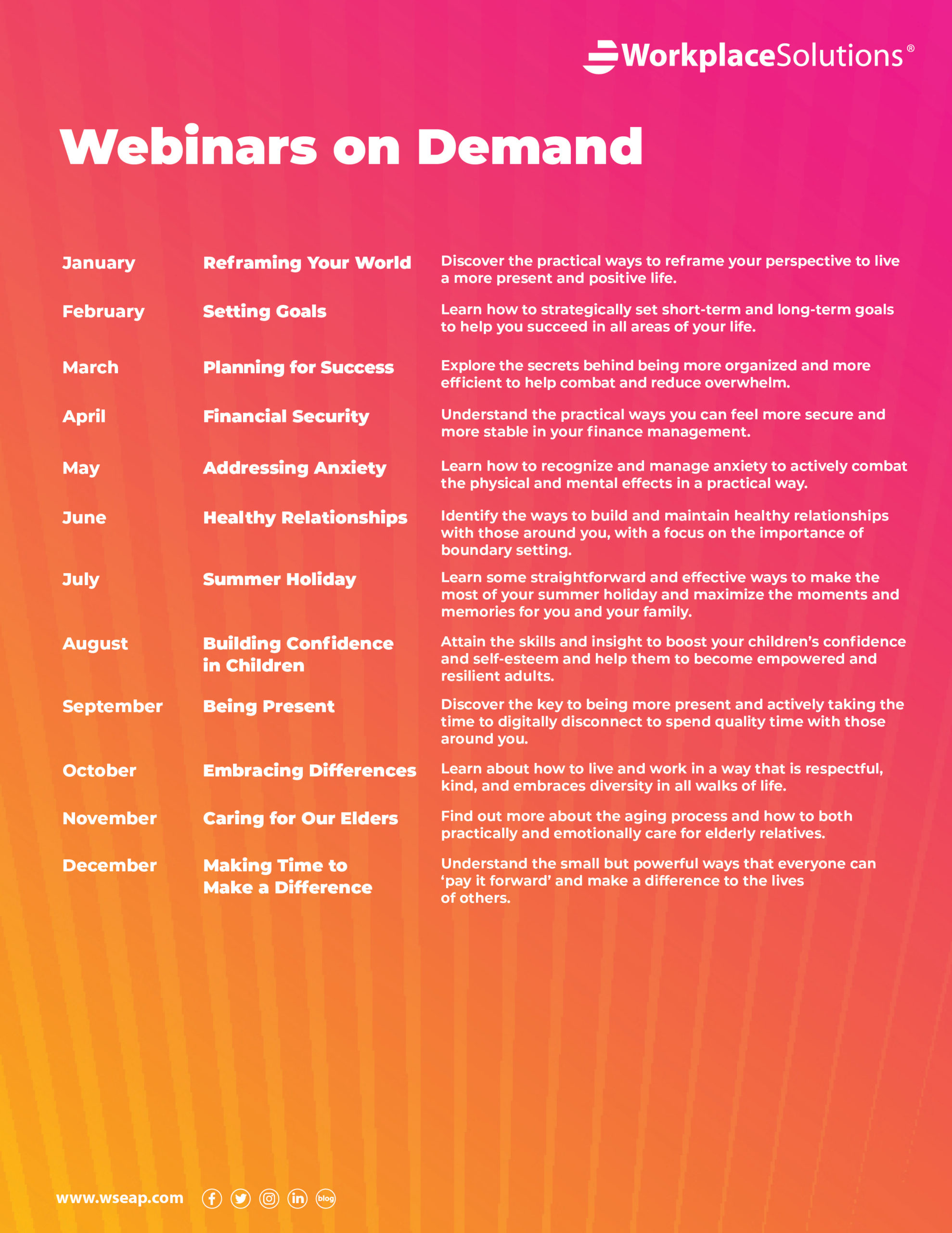 webinars on demand - Workplace Solutions